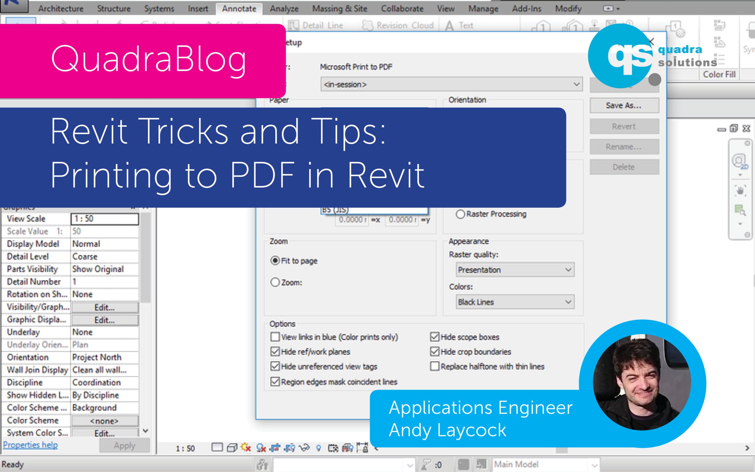 Revit Tricks And Tips Printing To PDF In Revit Quadra Solutions